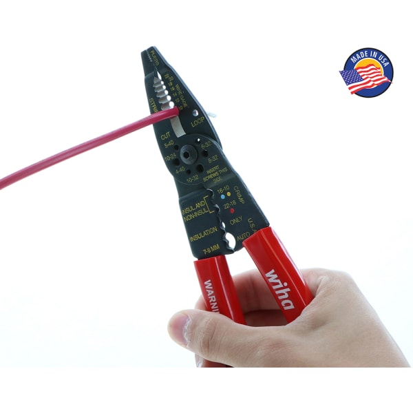 Wiha Tools - 57814 - Classic Grip Wire Combination Strippers/Crimpers 8 ...