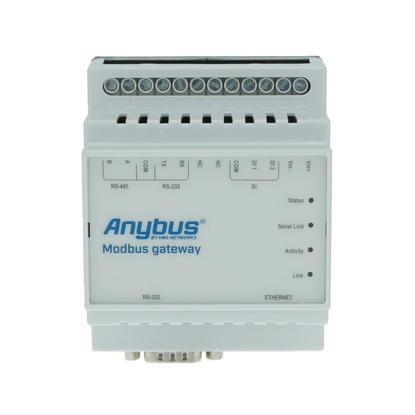 HMS Industrial Networks - AB7702-B - Protocol Converter, Modbus TCP to ...