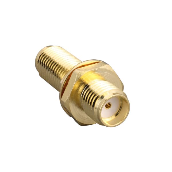 TE Connectivity - ADP-SMAF-SMAF-B-G - Adapter SMA Jack to SMA Jack Blkhd Gold, LINX SMA/SSMA - RS
