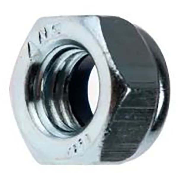 RS PRO - 2646422 - Bright Zinc Plated Steel, Self- Locking Hex Nut, Nylon Insert, DIN 985, M8 - RS