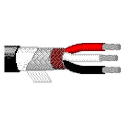 Belden - 8423 010100 - Multiconductor Cable, 3C/20AWG, 26x34, TC, EPDM ins, Braid, Black EPDM - RS