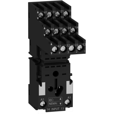 Schneider Electric - RXZE2S114M - Relay Socket 10A Use with RXM 4XXX Relays Din Rail Mounting ...