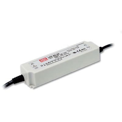 MEAN WELL - LPF-60-24 - Power Supply,AC-DC,24V,2.5A,100-305V In,Enclosed,PFC,LED Driver,LPF-60 ...