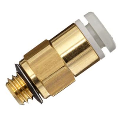 SMC Corporation - KQ2H06-U01 - Fitting, Male, Brass Body, Tube 6mm, Port Uni 1/8, KQ2 Series - RS