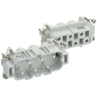 Lapp Group - 10170000 - Rectangular Connector Plug Insert, 6+PE, Screw, 10-20AWG, 35A, 600V ...