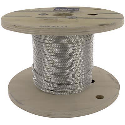 Alpha Wire - 2140 SV005 - Heat Shrink, Braid, 13AWG, Tinned Copper, 3/16 in., 38A, FIT Braid ...