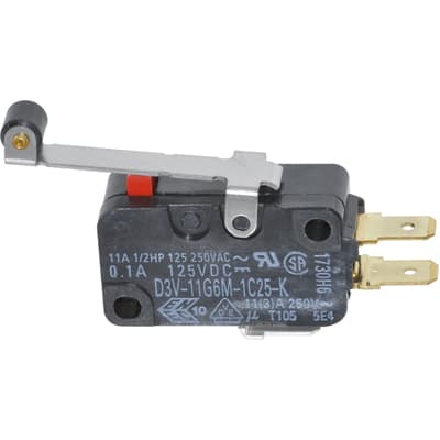 Omron Electronic Components - D3V-11G6M-1C25-K - Switch, Basic, Hinge Roller Lever, 11 A, 250 ...