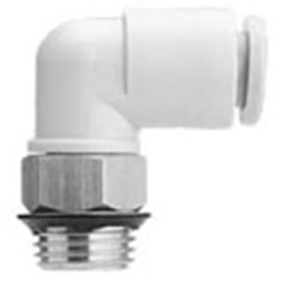 SMC Corporation - KQ2L06-U02A - One-Touch Fitting, 6 mm Tube Size, Male, UNI Thread, KQ2 Series - RS