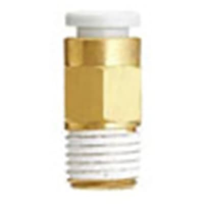 SMC Corporation - KQ2H06-01NS - One-Touch Fitting, 6 mm Tube Size, Male, R Thread, KQ2 Series - RS