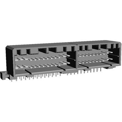 TE Connectivity - 174917-6 - Multilock 040/070 Series 48 Way 2 Row Female Right Angle PCB ...