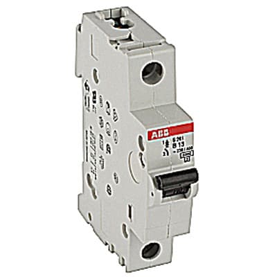 ABB - S201-B13 - Circuit Breaker; 1-P; B Curve; 13A; 6kA; 480Y/277VAC; Handle; Screw Terminals - RS