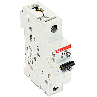 ABB - S201-K13 - Circuit Breaker; 1-P; K Curve; 13A; 6kA; 480Y/277VAC; Handle; Screw Terminals - RS