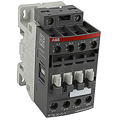 ABB - AF09-30-01-11 - AF09 3 Pole Contactor, 25 A, 4 kW, 20 -60 V dc, 24 - 60 V ac Coil - RS