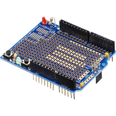 Adafruit Industries - 2077 - Adafruit Proto Shield for Arduino Kit,Stackable Version R3,0.1x0.1 ...