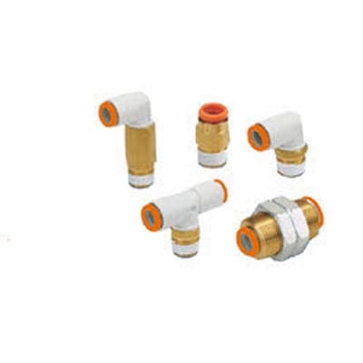 SMC Corporation - KQ2H07-M5N - One-Touch Fitting, 1/4 in. Tube Size, Male, M Thread, KQ2 Series - RS