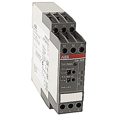 ABB - 1SVR730660R0100 - Insulation Monitoring Relay, 24-240VAC, SPDT, Screw Term, DIN Rail, CM ...