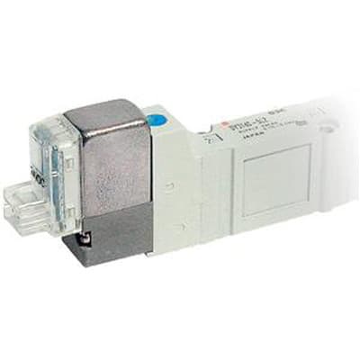 SMC Corporation - SY5120-5LZ-01T - Solenoid Valve, Air, 2-Position Single Solenoid, Pilot, 24 ...