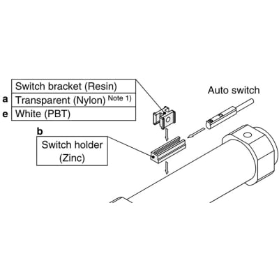 SMC Corporation - BJ5-1 - Mounting Bracket, for autoswitch - RS