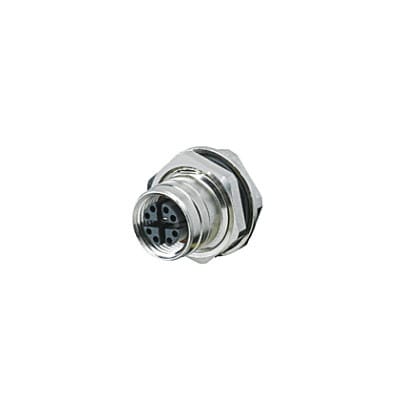 Molex Woodhead/Brad - 120341-0150 - Micro-Change M12 CAT6A Back Panel-Mount Receptacle;IP67;8P ...