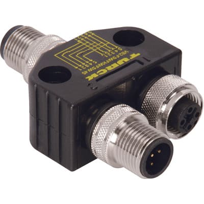 Turck - VB2-FSW/FKW/FSW 45 - Y Splitter, M12 Female Male to M12 Male, VB2-FSW Series - RS