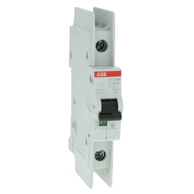 ABB - SU201M-C40 - Miniature Circuit Breaker C-Characteristic, 10kA, 40A, 1P UL489 - RS