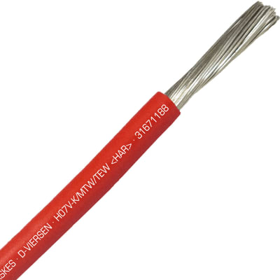 SAB - 31671188 - Hook-up wire, H07V-K, PVC, 8AWG, red, UL AWM,UL MTW,CSA AWM,RoHS,CE,VDE, - RS