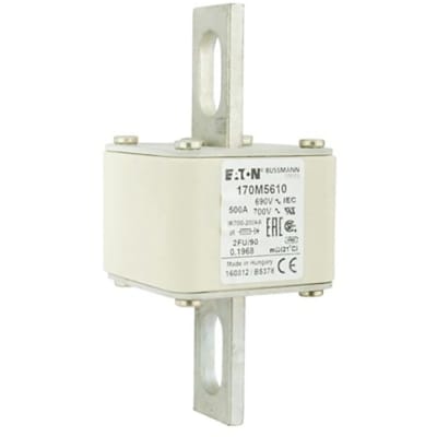 Bussmann by Eaton - 170M5610 - FUSE 500A 690V 2FU/90 AR UC - RS