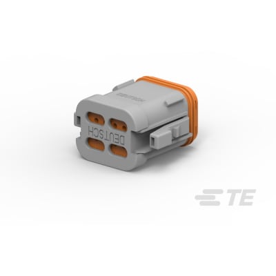 TE Connectivity - DT06-08SA-C017 - Plug, Housing for Female Terminals, Contacts 8, Gray, PA GF ...
