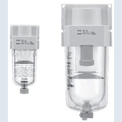 SMC Corporation - AF20-N01-6Z-A - Filter, air, 1/8NPT,urban white,100PSI,nylon bowl - RS