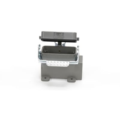 RS PRO - 2084725 - H10A Surface Mount, Heavy Duty Power Connector Housing, 1 Locking Lever, PG21 ...