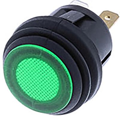 Switch Components - PB-2B-DC-2-GDL - Switch, Snap-In Push Button, 4P ...