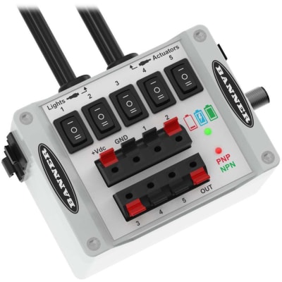 Banner Engineering - DBRQ - Rechargeable Demo Box: 24 VDC Device Power; 5- and 8-Pin Lights and ...