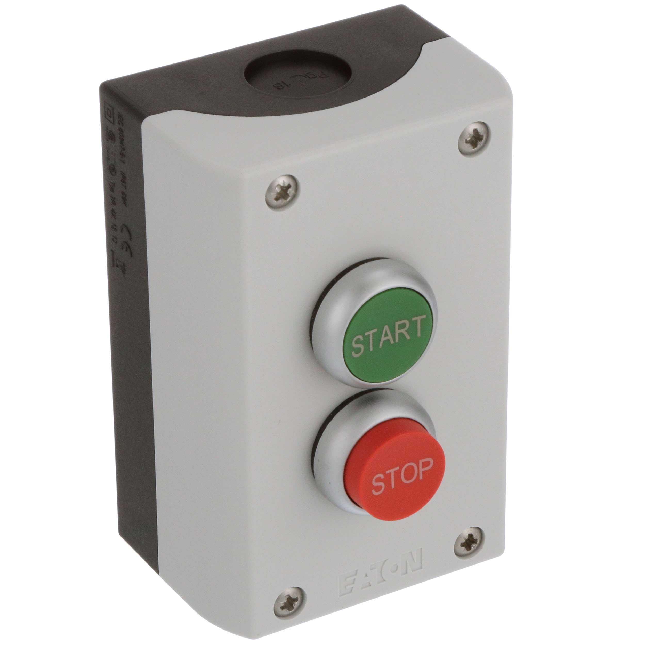 Eaton - Cutler Hammer - M22-C2-M2V - Control Station, 2 Button, START, STOP, Polycarbonate ...