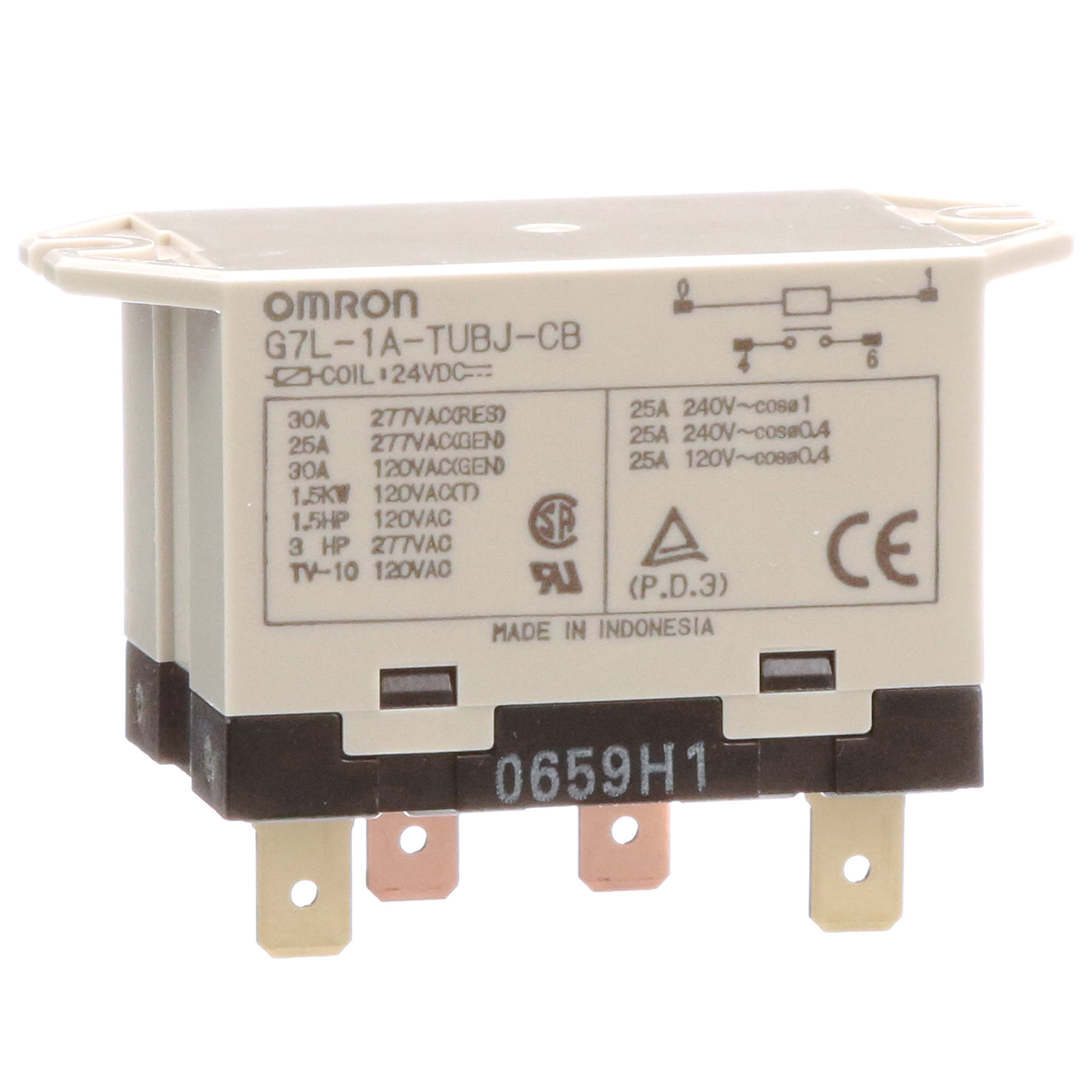 Omron Electronic Components G7l 1a Tub J Cb Dc24 Relay E Mech Spst