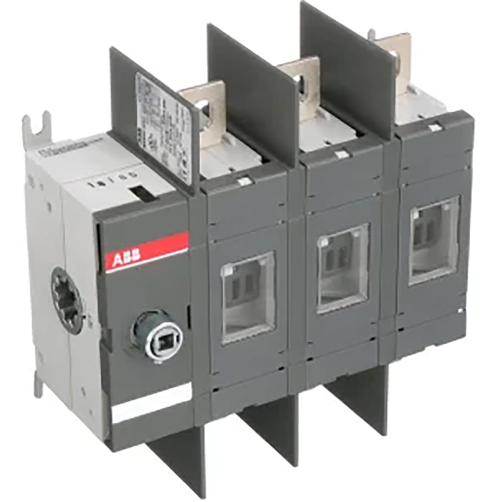 ABB - OT200U03 - Non-Fused Disconnect switch 200A 3 Poles 600VAC, Panel Mount, UL98 - RS