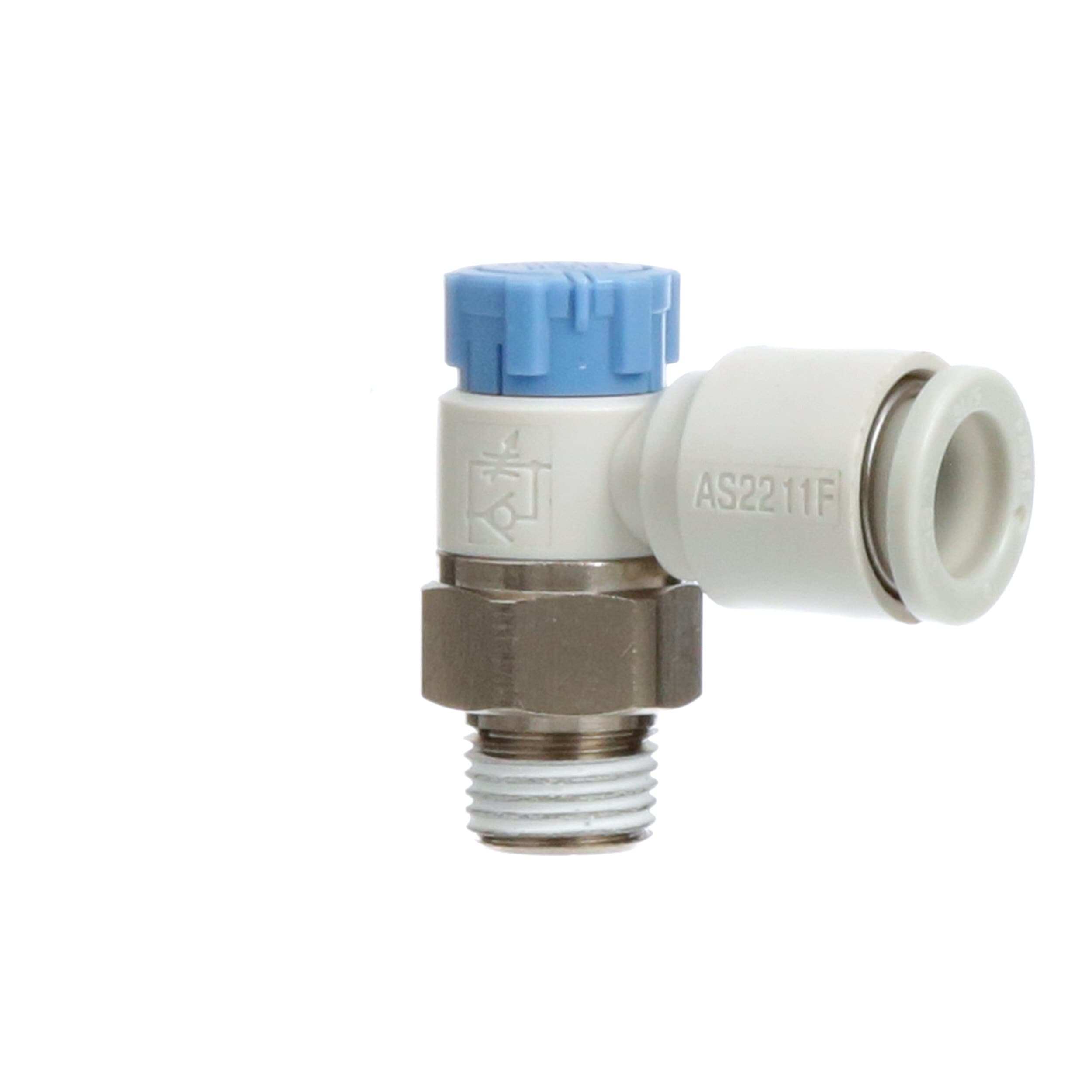 SMC Corporation - AS2211F-01-08SA - Flow Control, elbow, 1/8R port, 8mm tube, meter in - RS