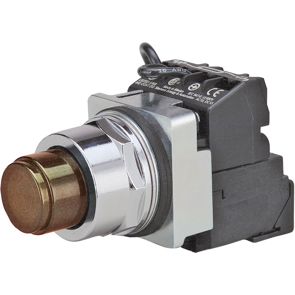 Siemens - 52PT6L9A - PTT/ILL PB,MTD,LED MOD 24V,AMB,1NO-1NC - RS