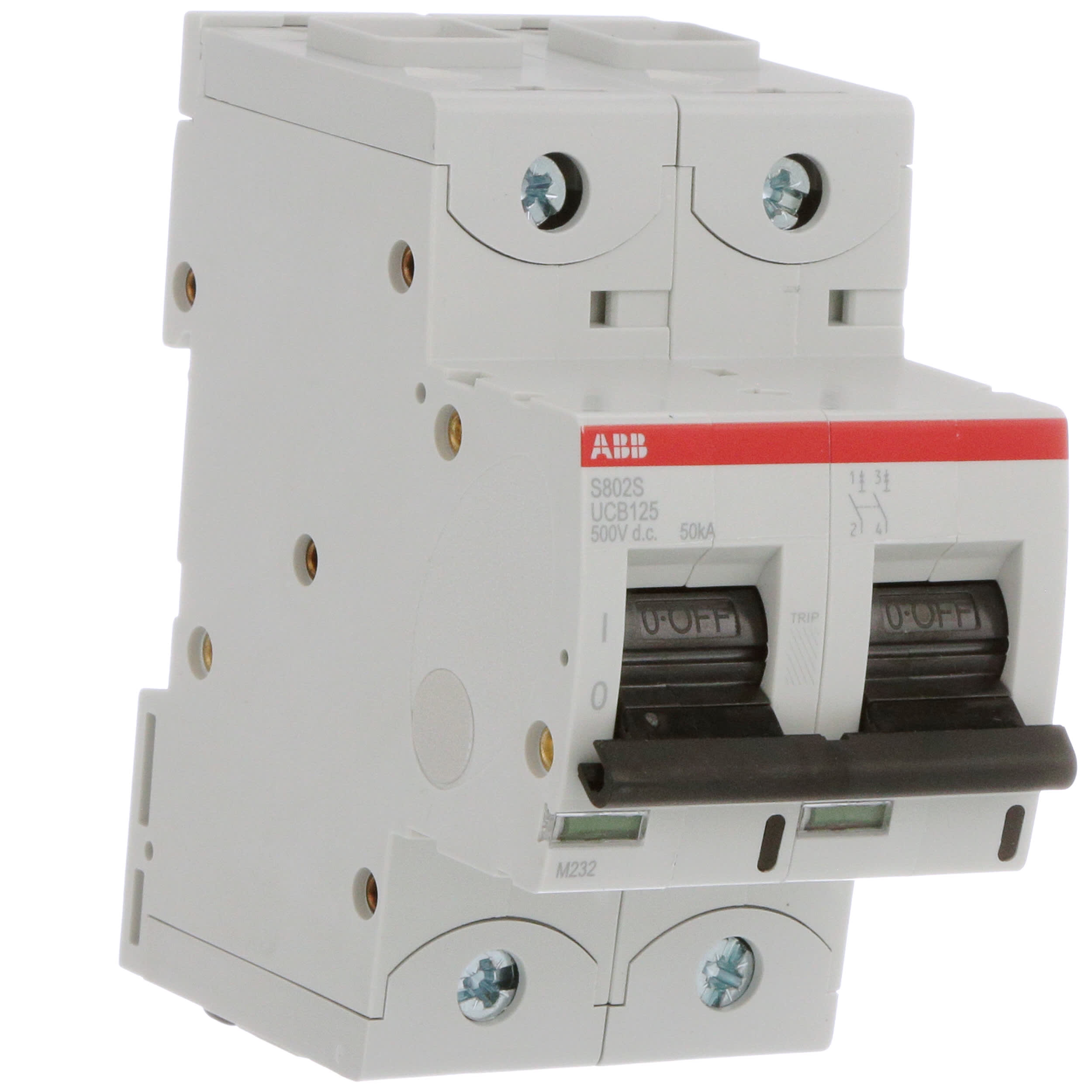 ABB - S802S-UCB125 - Circuit Breaker S500-S800 MINI S MCB S800S 2P UCB 125A - RS