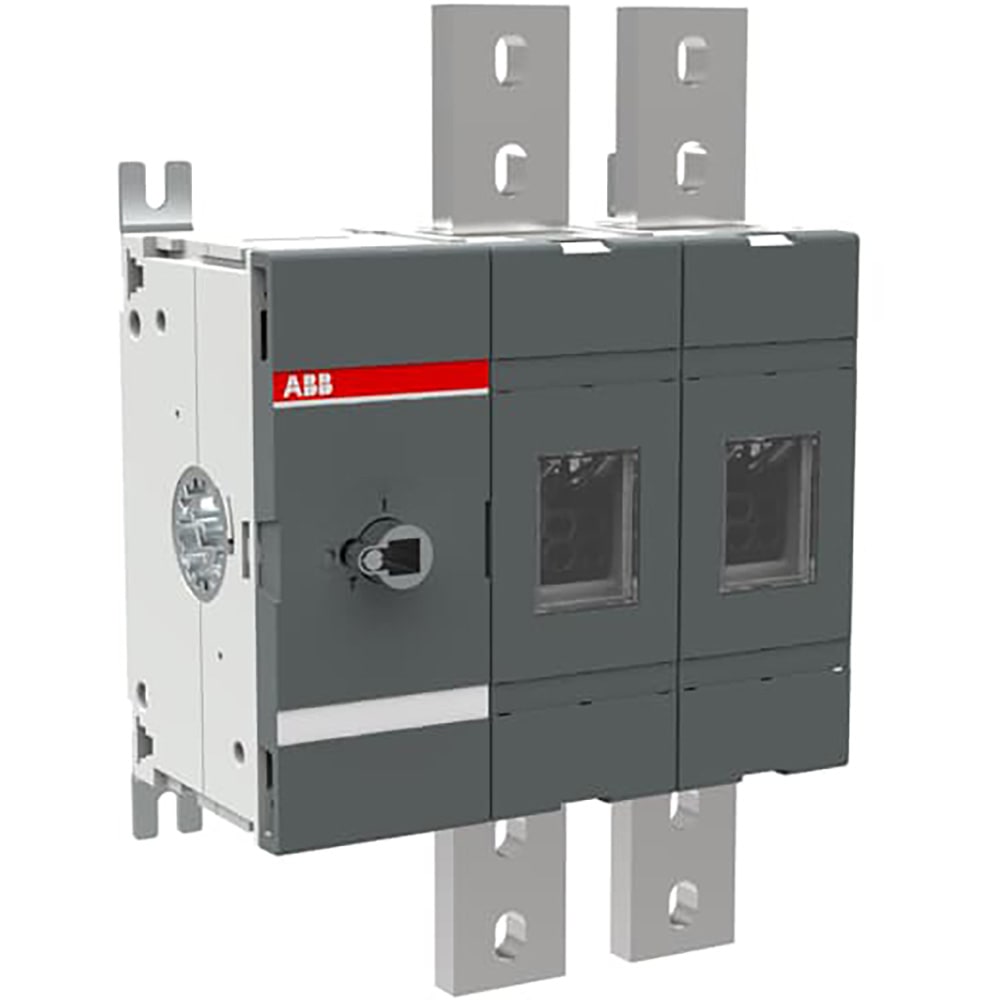 ABB - OT1600E02 - Non-Fused Disconnect switch 1600A 2 Poles 600VAC, Panel Mount, IEC 60947-3 - RS