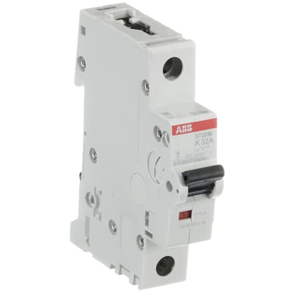 ABB - ST201M-K32 - Circuit Breaker,Miniature,DIN Rail Mount,K Curve,1 Pole,32A - RS