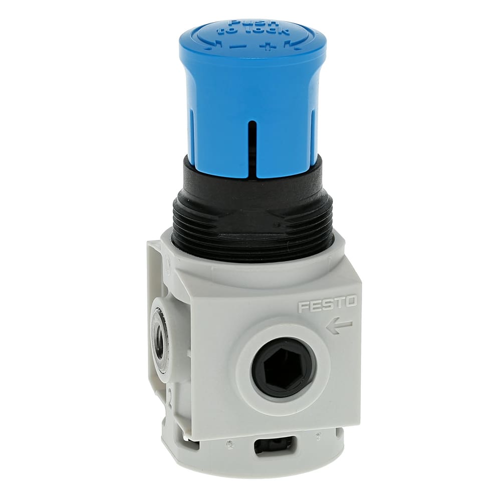 Festo - MS2-LR-M5-D6-A8-B - Regulator, M5 port, .5-7 Bar, without gauge, 170 l/min flow - RS