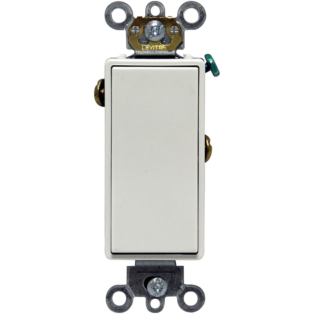 Leviton - 5691-2W - WH SW DEC SP 15A120/277VAC - RS