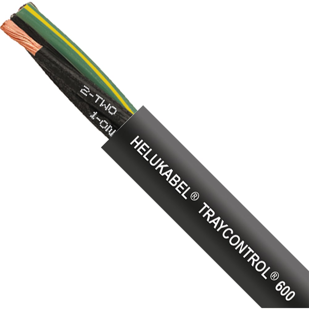 HELUKABEL - 62926 - TrayControl Cable, Flex, 600V, 7C/16Awg, Black ...
