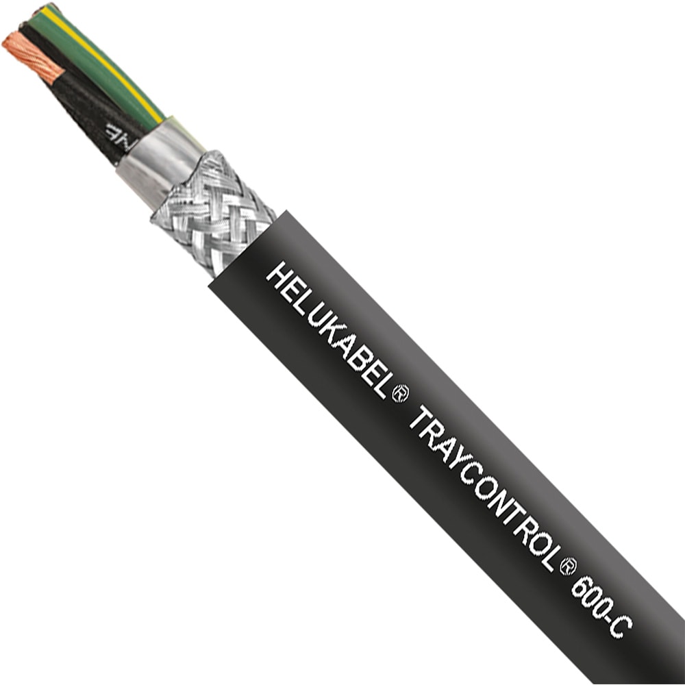 HELUKABEL - 63052 - TrayControl Cable, Flex, 600V, 7C/18Awg, Black ...