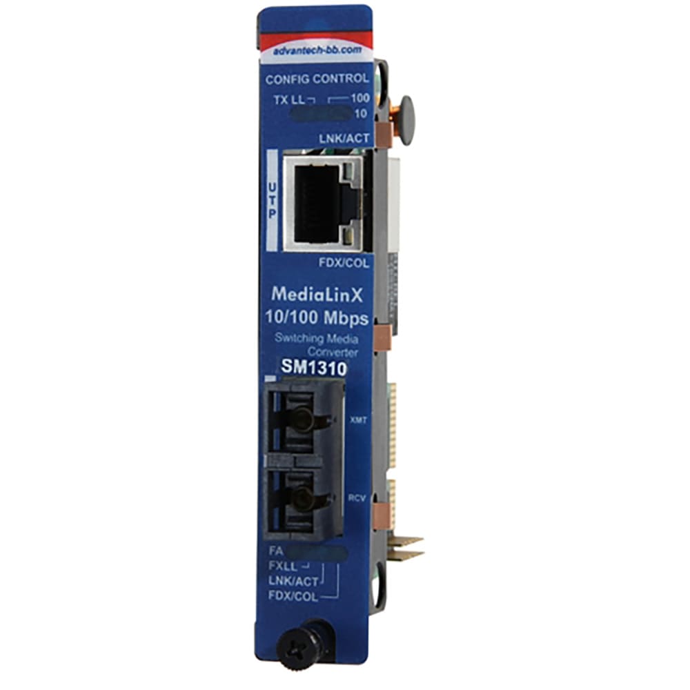 Advantech - IMC-750-SSLT - Conversión de medios de fibra, serie iMcV-MediaLinX TX/SSFX-SM1310 ...