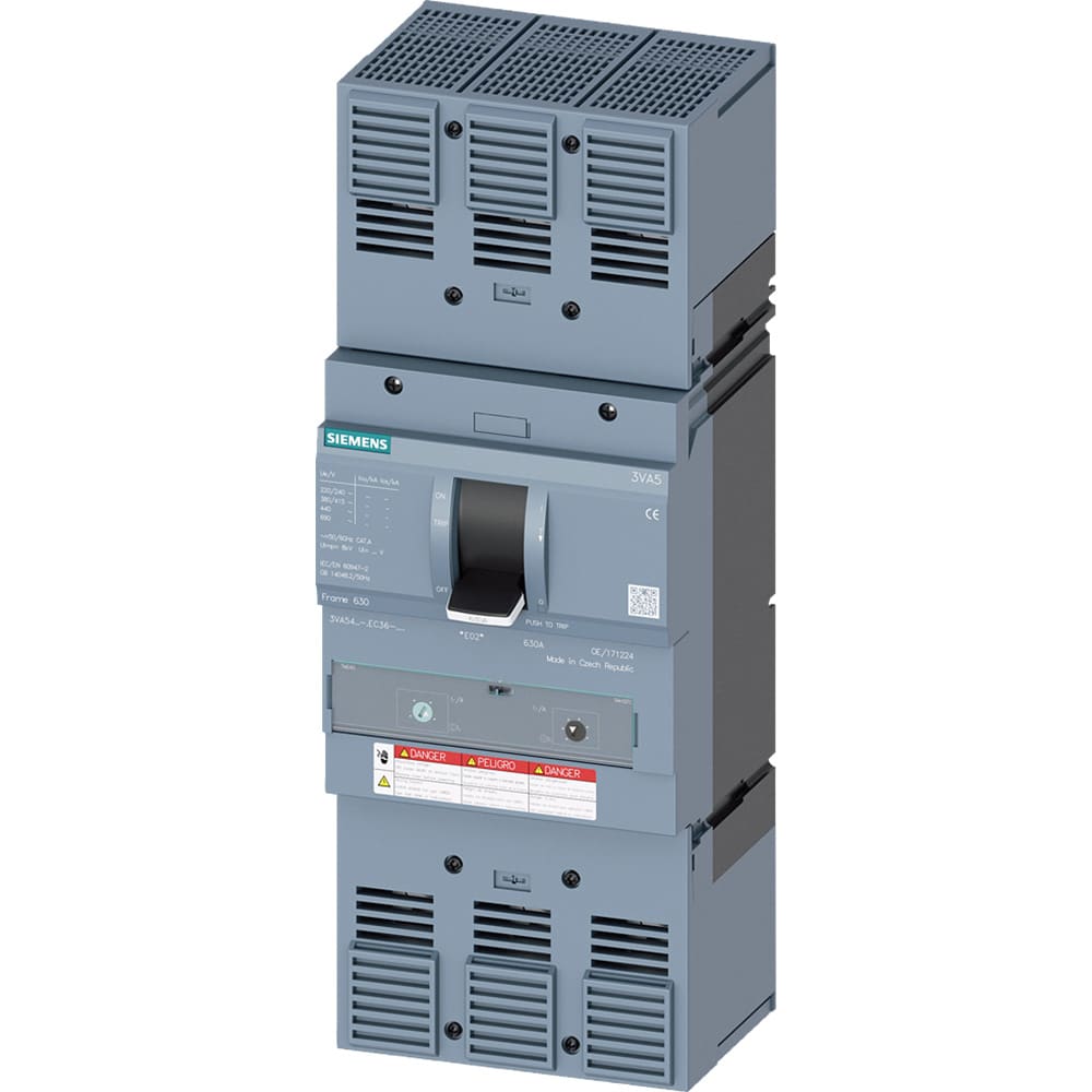 Siemens - 3VA5460-6EC36-0AA0 - BRKR 3VA54 3P 600A 65KA FTAM AL - RS