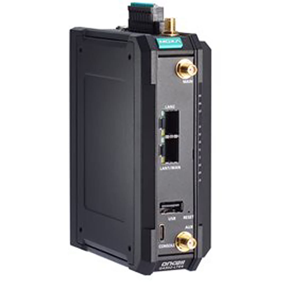 Moxa - OnCell G4302-LTE4-US - Industrial LTE Cat4 secure router, B2/B4/B5/B12/B13/B14/B17/B66, 2 ...