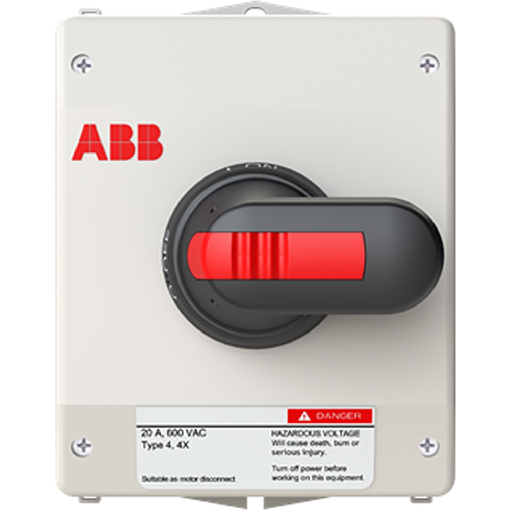ABB Industrial Connections & Solutions - EOT520N3PAP-SBA - Enclosed non fused disconnect switch ...