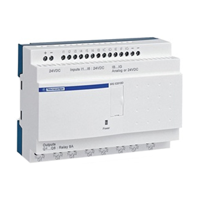 Schneider Electric SR2B121FU Compact Smart Relay/Programmable 12 I/O, 100-240VAC, LCD, Zelio ...