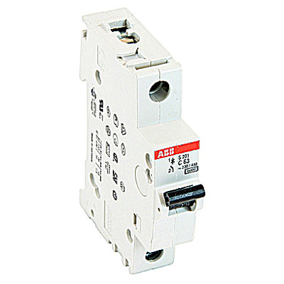 ABB S201-C63 Circuit Breaker; 1-P; C Curve; 63A; 6kA; 480Y/277VAC; Handle; Screw Terminals